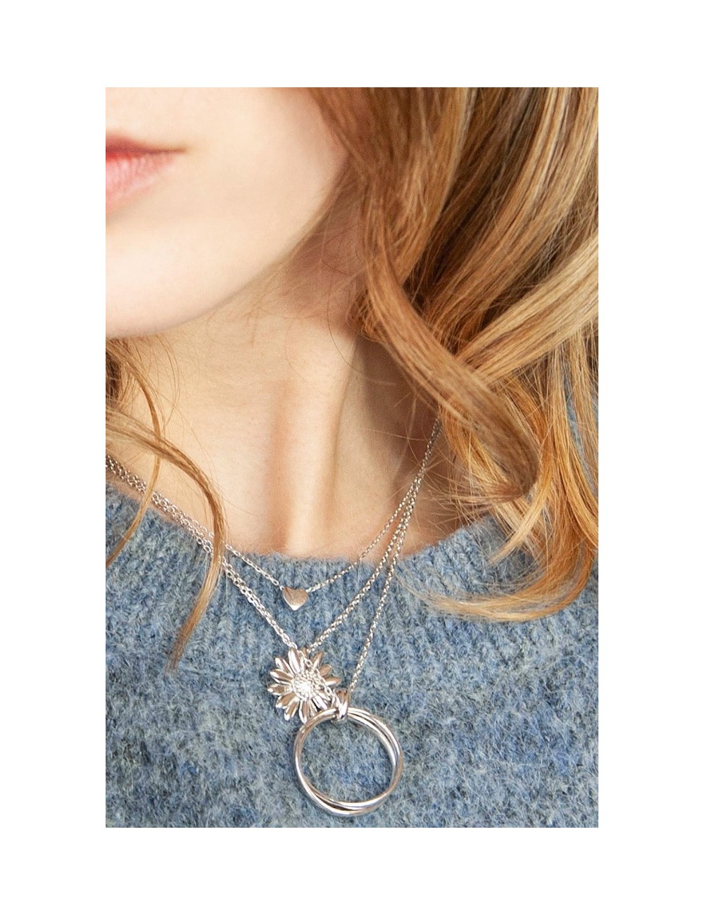 Double Rings Necklace